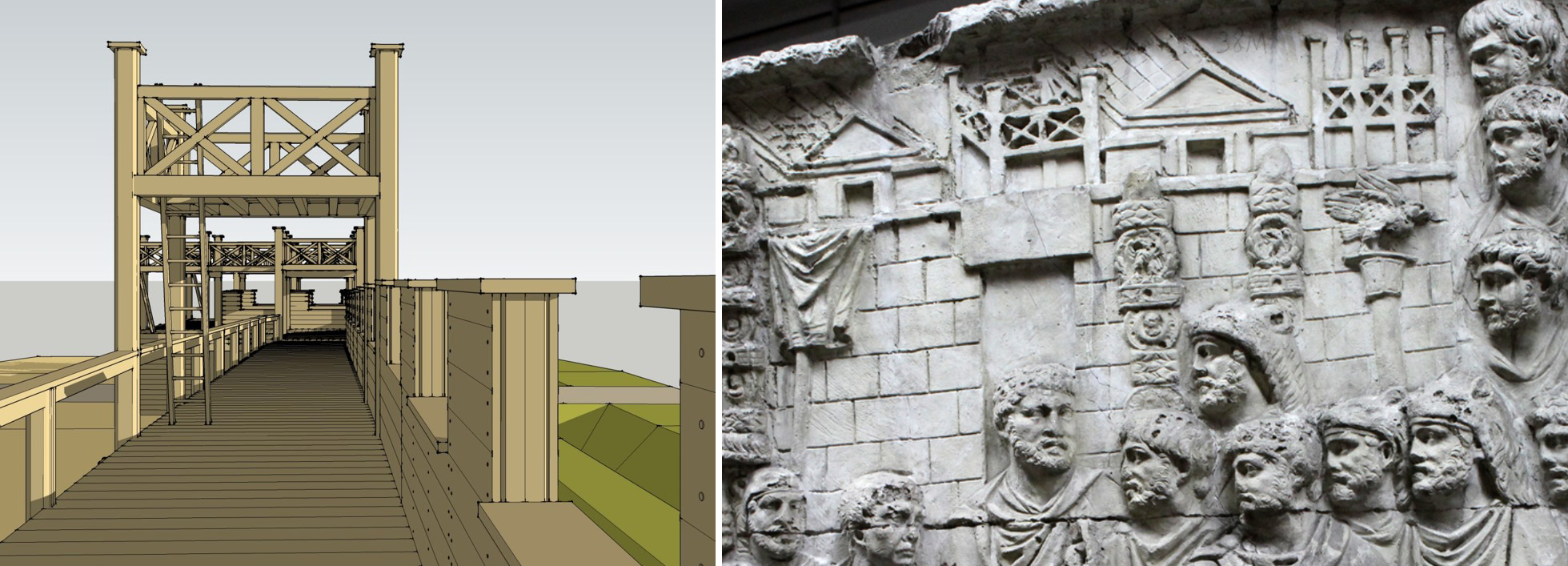 Roman Reconstructions — – II – The earth and timber rampart and gate of ...