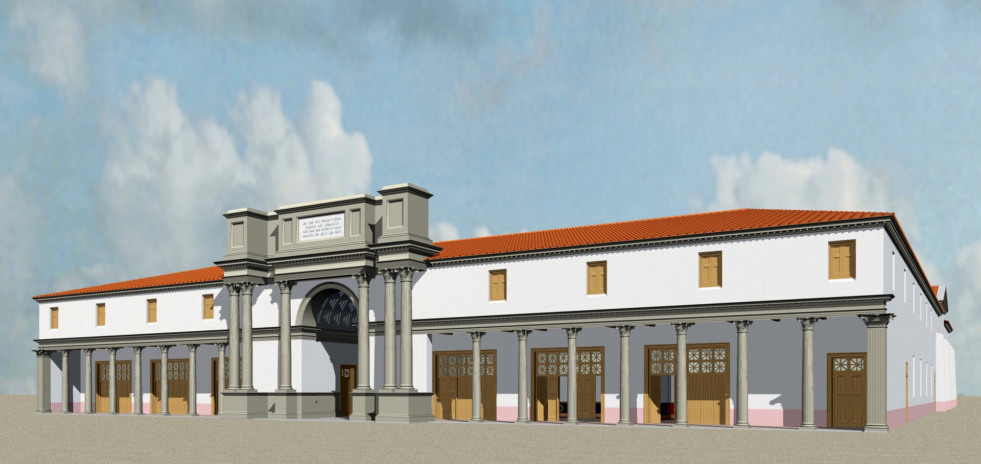 Roman Reconstructions — – I – Headquarters (principia) at the fort of ...